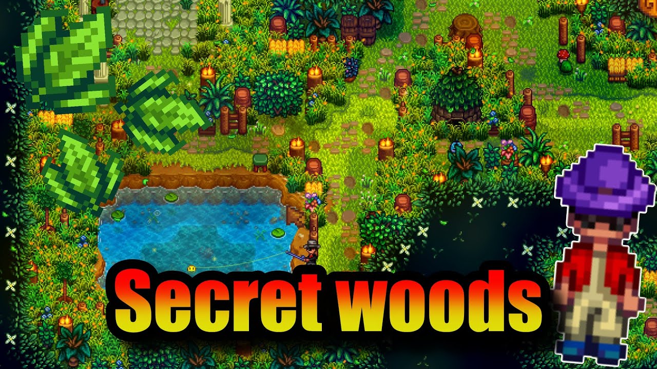 Stardew Valley Secret Woods Tour - YouTube