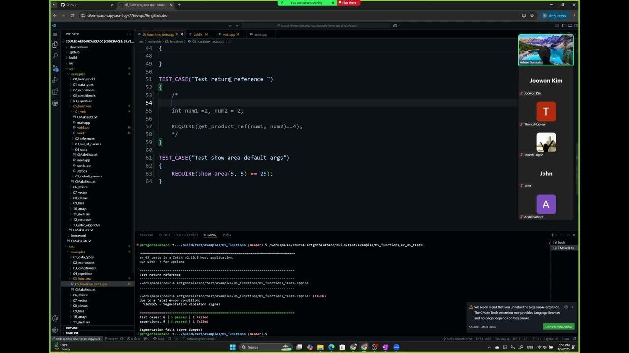 030325 COSC 1337 C++ function default args - YouTube