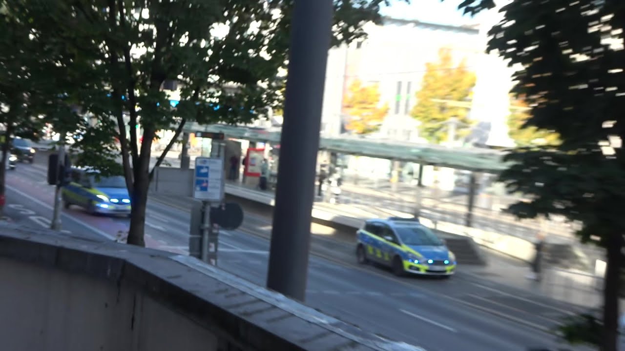 2x FuStKW Polizei Bonn PI 1 PW Innenstadt mit Dauerhorn - YouTube
