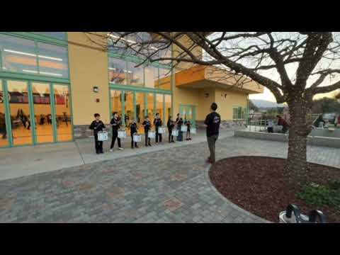 Cougar Vanguard Percussion Ensemble Warms Up Talent Show 2025