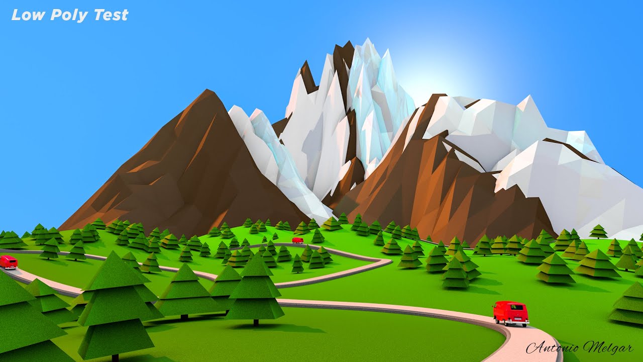 PRUEBA TUTORIAL LOW POLY - YouTube