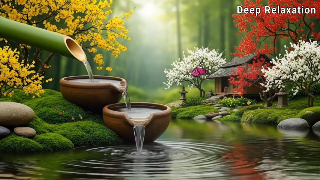 Gentle Piano & Water Sounds 🌿 Relaxing Music Calm Your Mind | Sleep ...