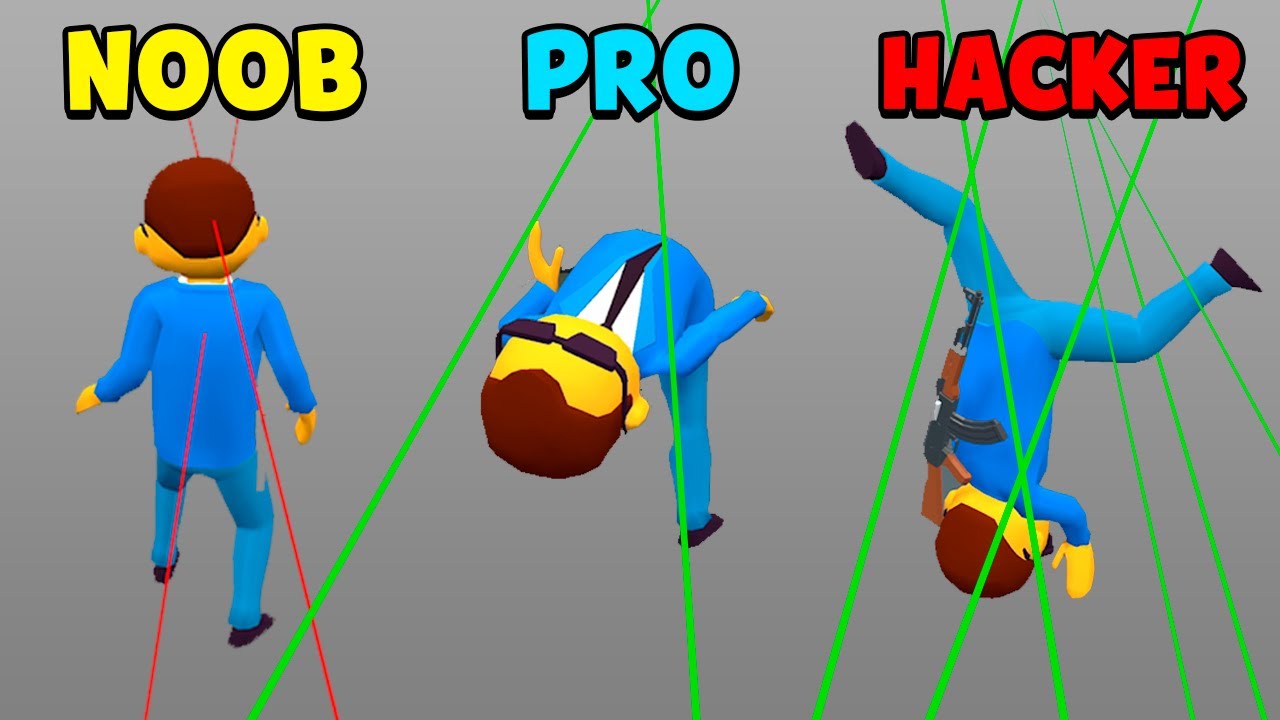 NOOB vs PRO vs HACKER - Dodge Master - YouTube