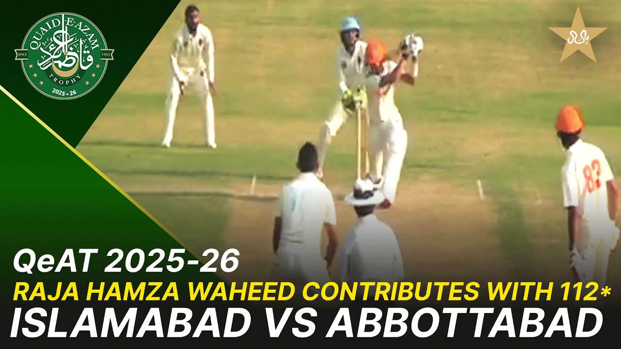Raja Hamza Waheed contributes with 112* | Islamabad vs Abbottabad ...