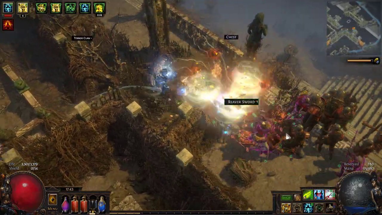 Path of Exile: Plaza Map - 5 x 6 sockets [Harvest League] - YouTube