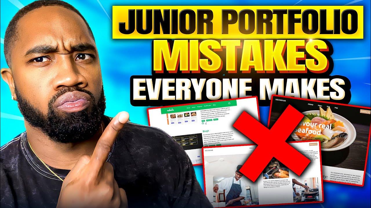 Junior Portfolio Mistakes EVERYONE Makes! | Junior Web Developer Portfolio Review - YouTube