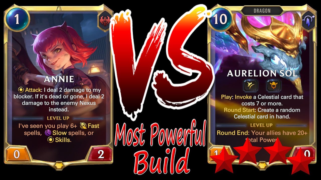 The Most Powerful Annie Build Wins Easily Against 4 Stars Aurelion Sol ...
