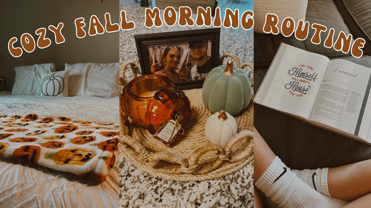 cozy fall morning routine - YouTube