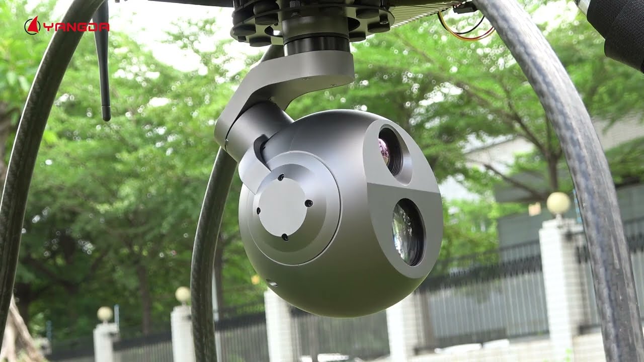 Eagle Eye-30IE Pro EOIR gimbal camera mount on the hexacopter - YouTube