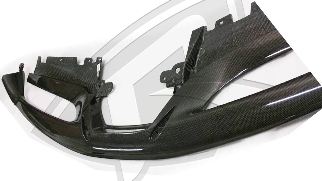 Carbon Fiber Front Spoiler for Ferrari 488 GTB and Spider - YouTube