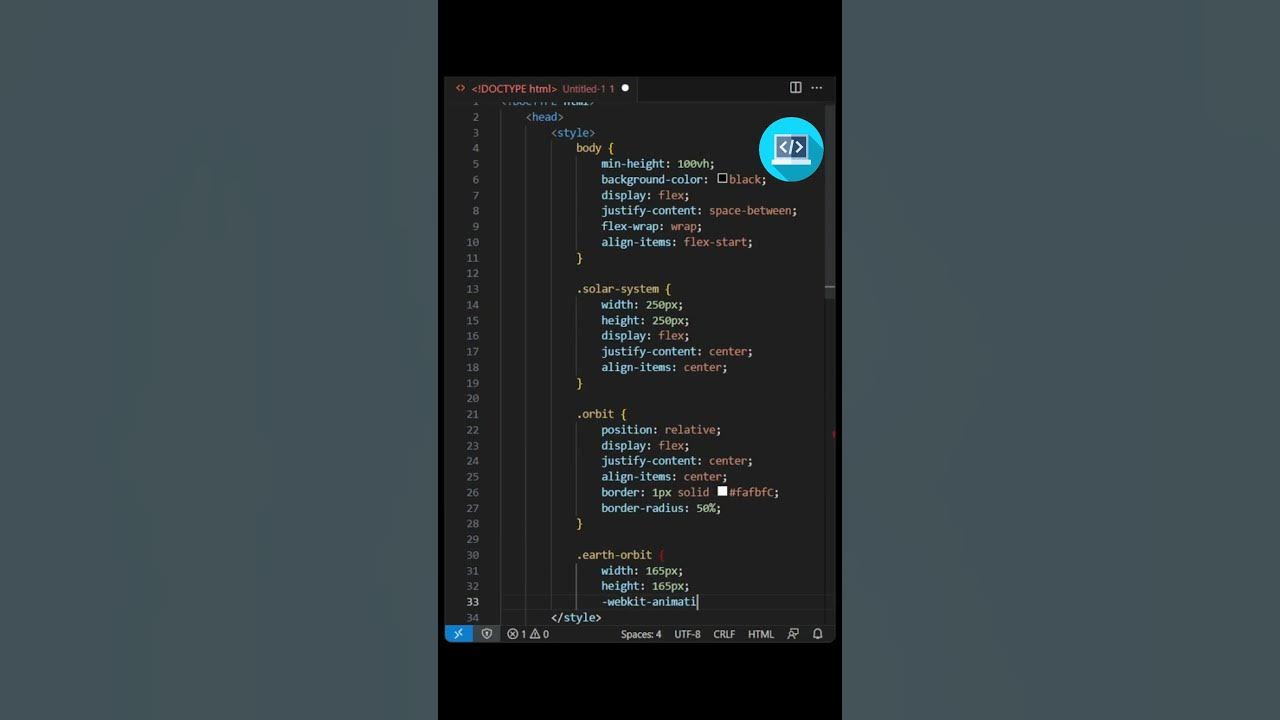 Solar System Html Css Youtube