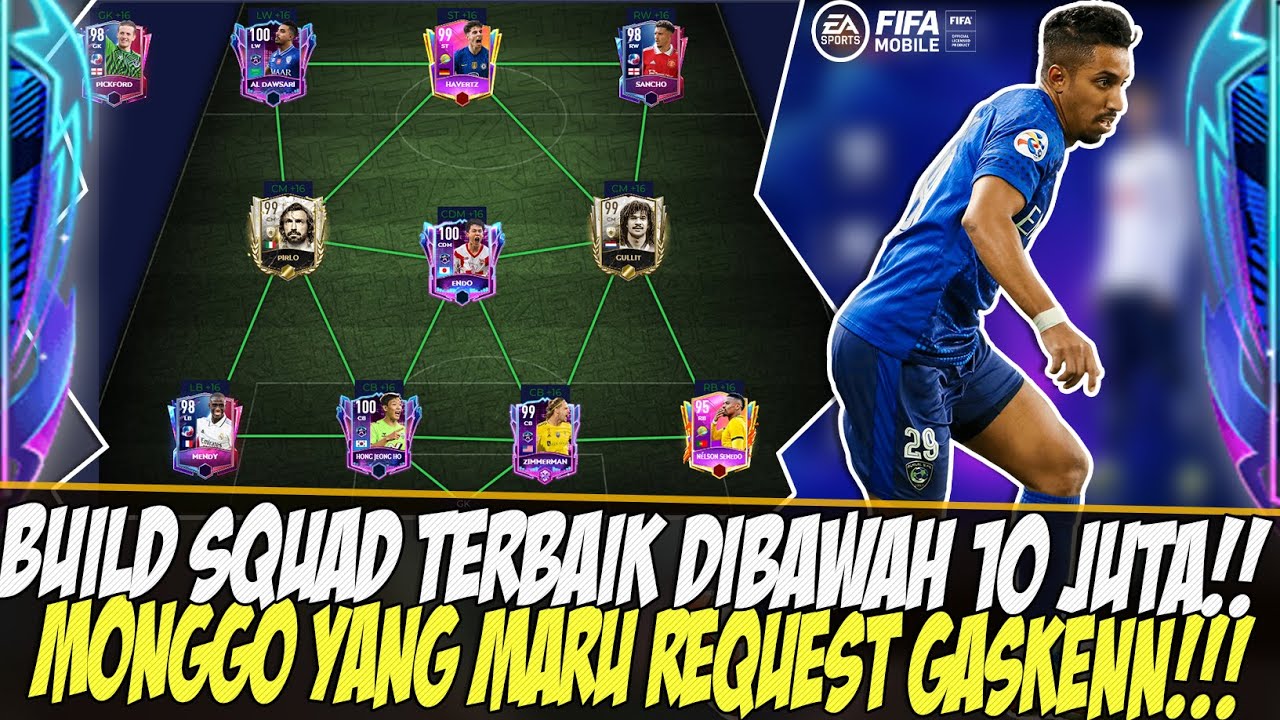 PASTI JUARA FIFA!! BUILD SQUAD TERBAIK DIBAWAH 10JUTA FIFA 2022 MOBILE ...