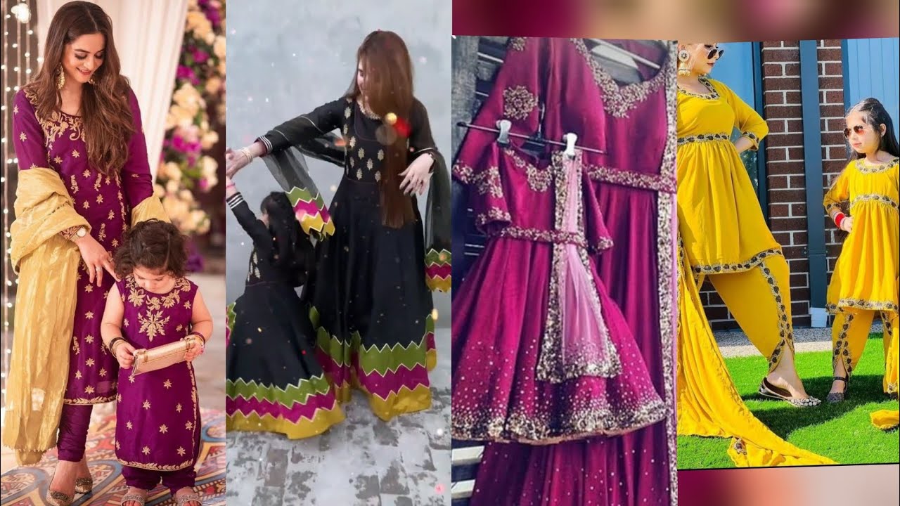 maa beti k same kapro k designs/latest kapro k designs for mother ...