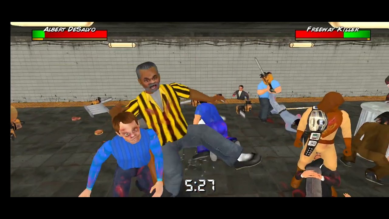 Wrestling empire exhibition 24 serial killers Battle Royale train ...