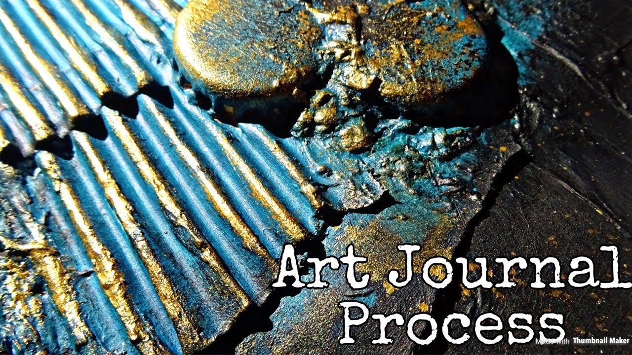 Art Journal Process 'Beautiful' | Journal With Me | EllenOscar Journals ...