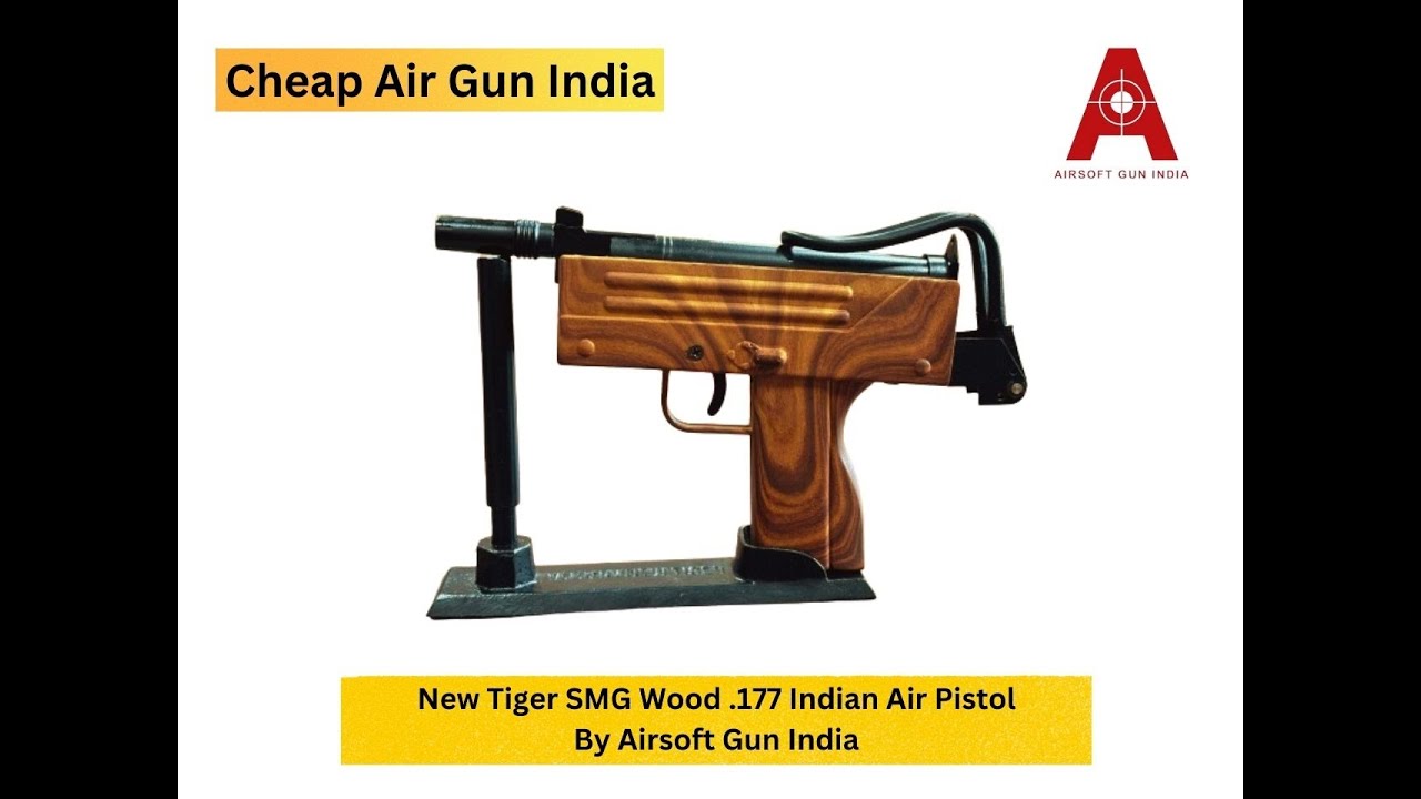 New Tiger SMG Wood .177 Indian Air Pistol By Airsoft Gun India - YouTube