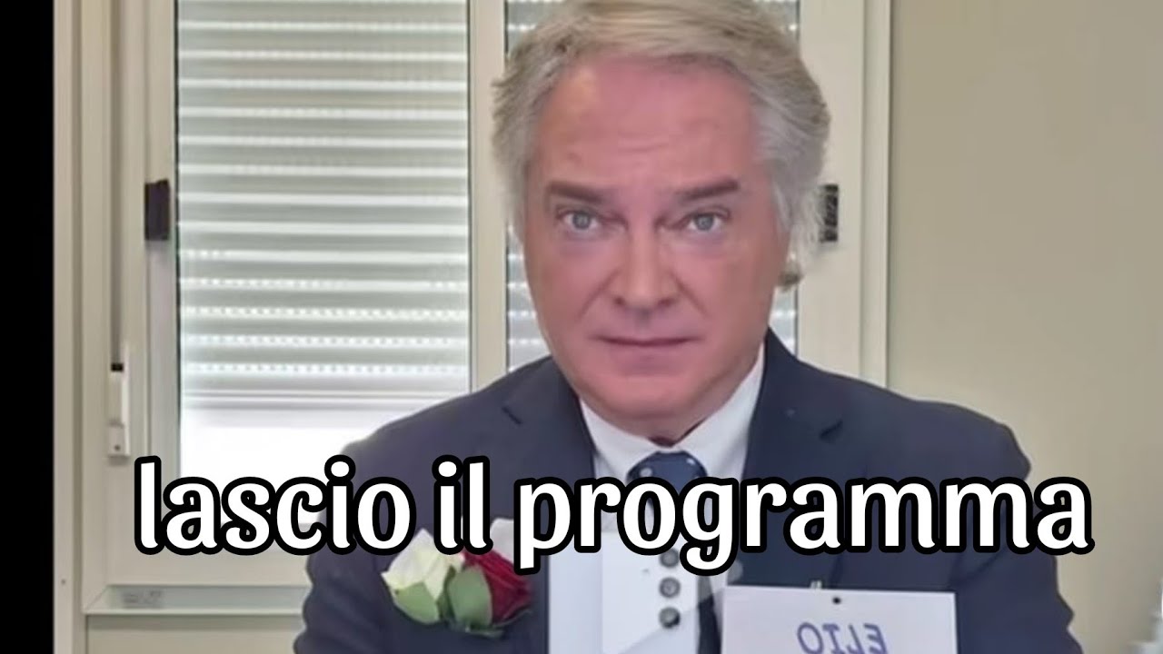 U&D Colpo di scena Elio lascia il programma " vado via li non si trova ...