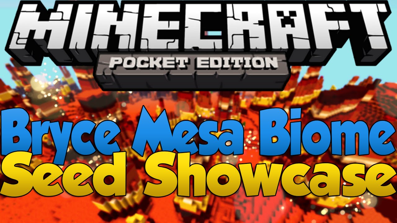Bryce Mesa Spikes Biome Seed! - Minecraft: Pocket Edition Seed Showcase ...
