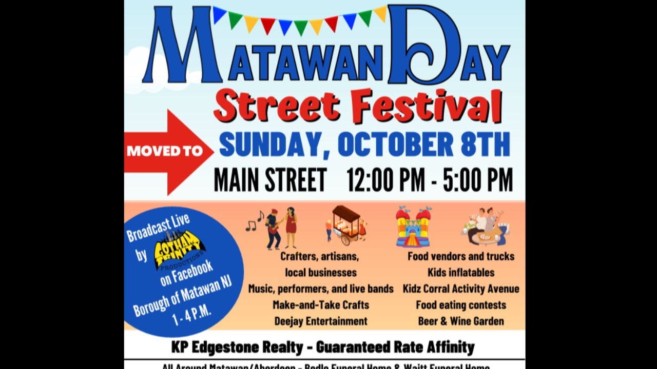 Matawan Day Street Festival 2023 Live Broadcast - YouTube