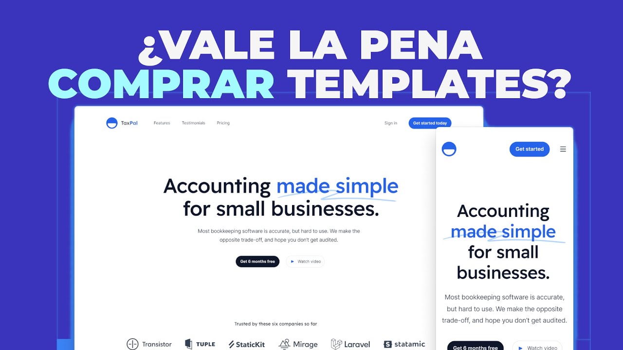 ¿Vale la pena comprar Templates y componentes de Tailwind siendo ...