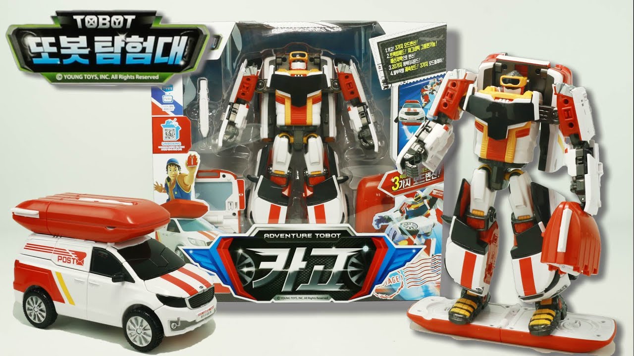 Tobot Cargo Carnival AutoMobile Transformes 또봇 18기 카니발 카고 택배차 장난감 변신로봇 ...