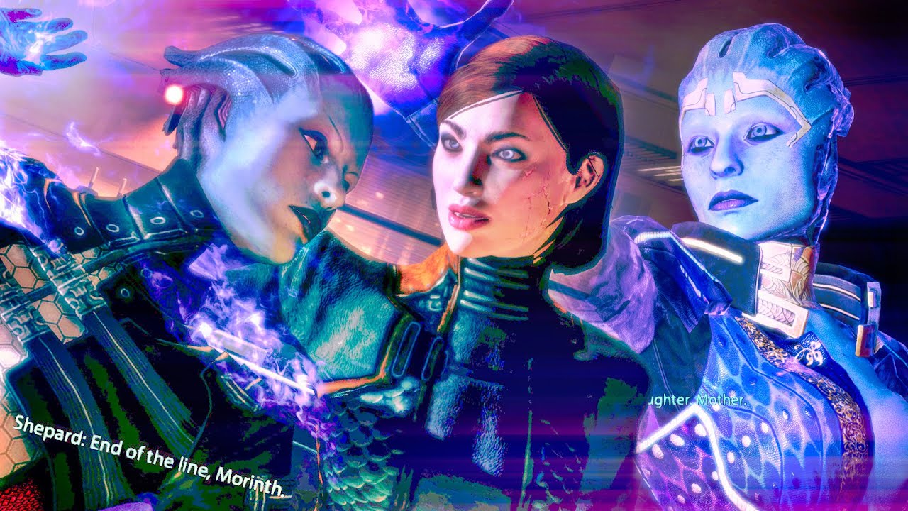 Mass Effect 2 Mods 78: Paragon blue eyes glow mod, Omega, Samara vs ...