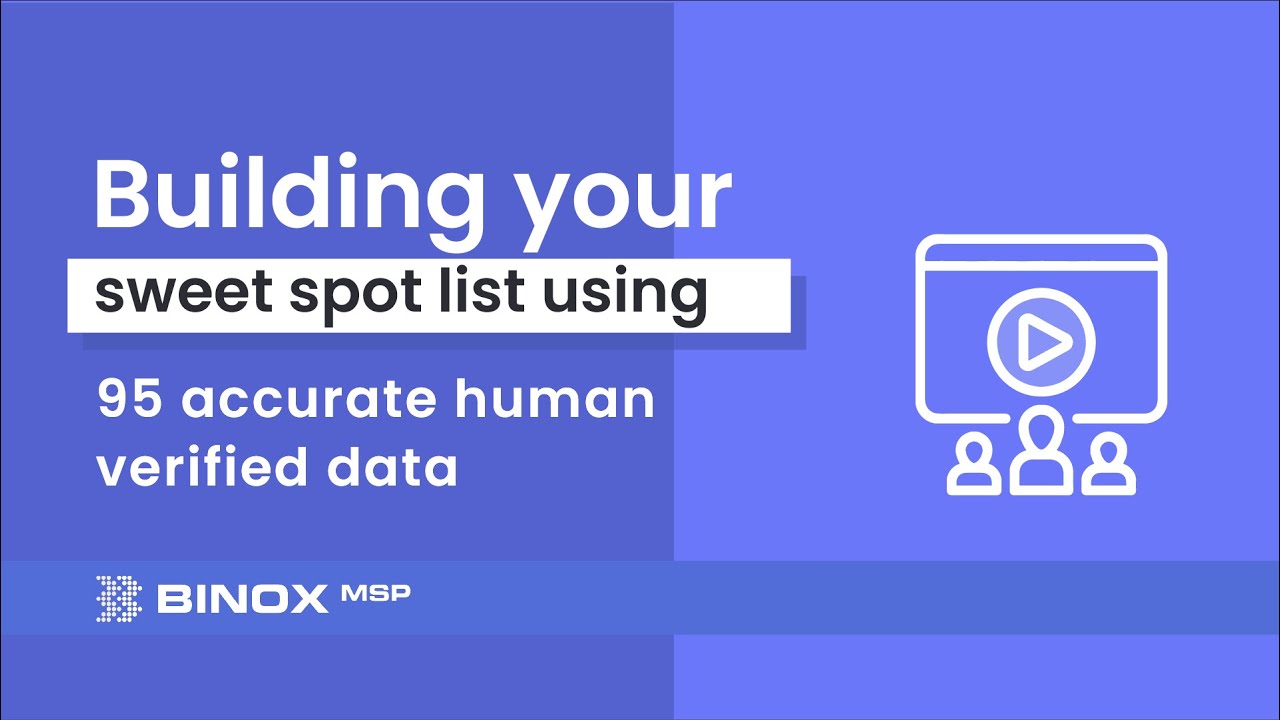 Webinar - Building your "sweet-spot" list using 95% accurate human ...