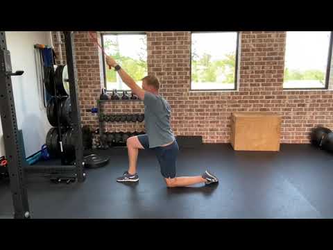 Kneeling Banded Scapular Depression - YouTube