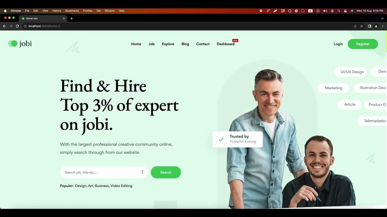 Jobi - Job Portal & Job Board React NextJS Template - YouTube