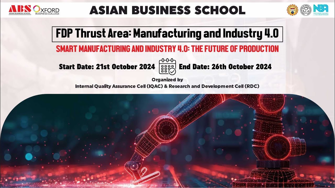 FDP on Manufacturing and Industry 4.0 Day 2– A Grand Success! - YouTube