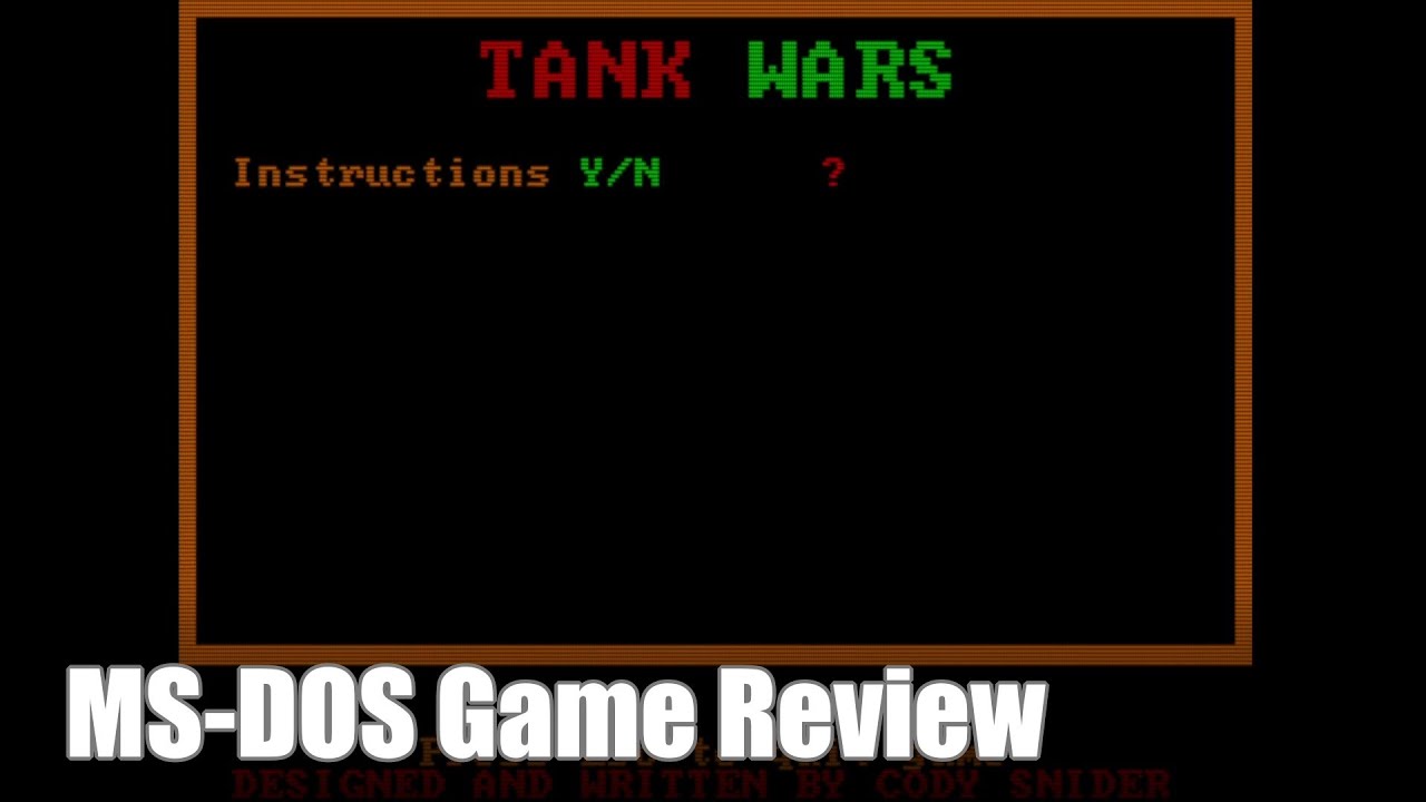 Tank Wars - 1986 - MS-DOS Game Review - YouTube