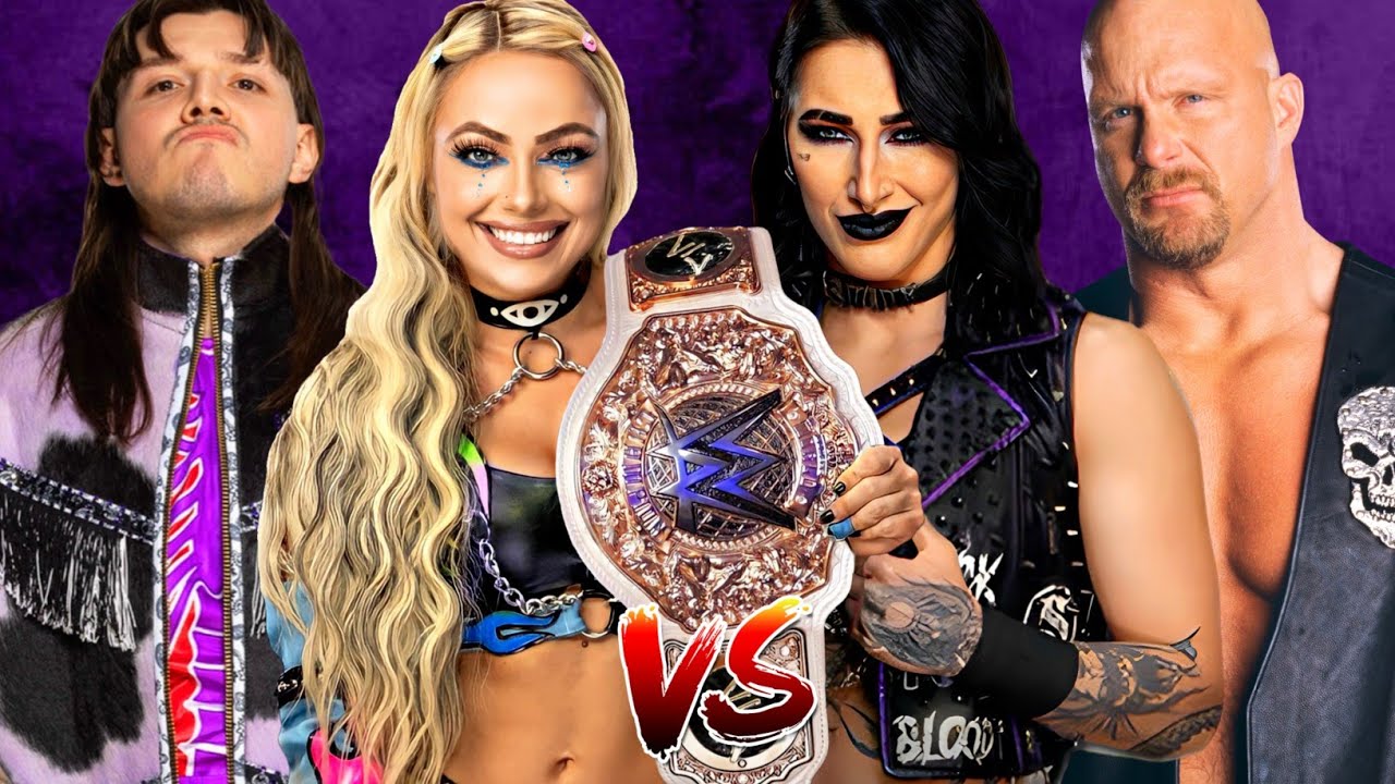 Team Dominik Mysterio & Liv Morgan Vs Team Rhea Ripley & Stone Cold ...