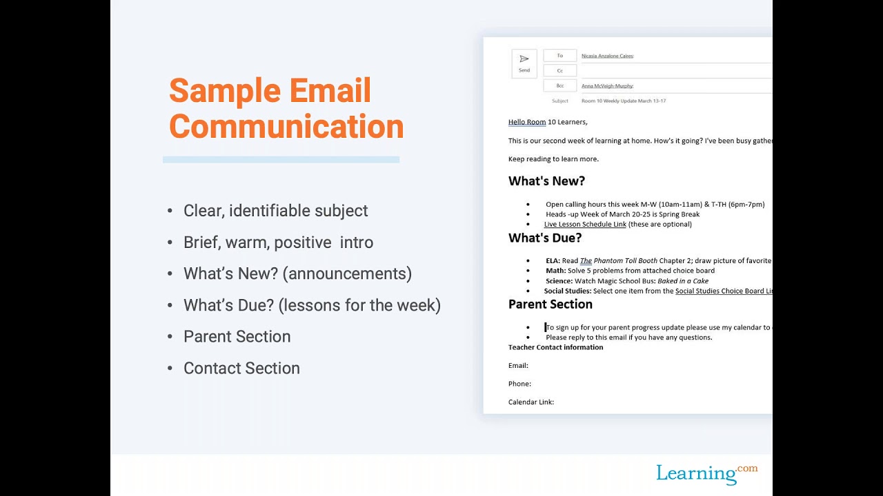 How to Create the Perfect Email to Communicate with Parents Online ...