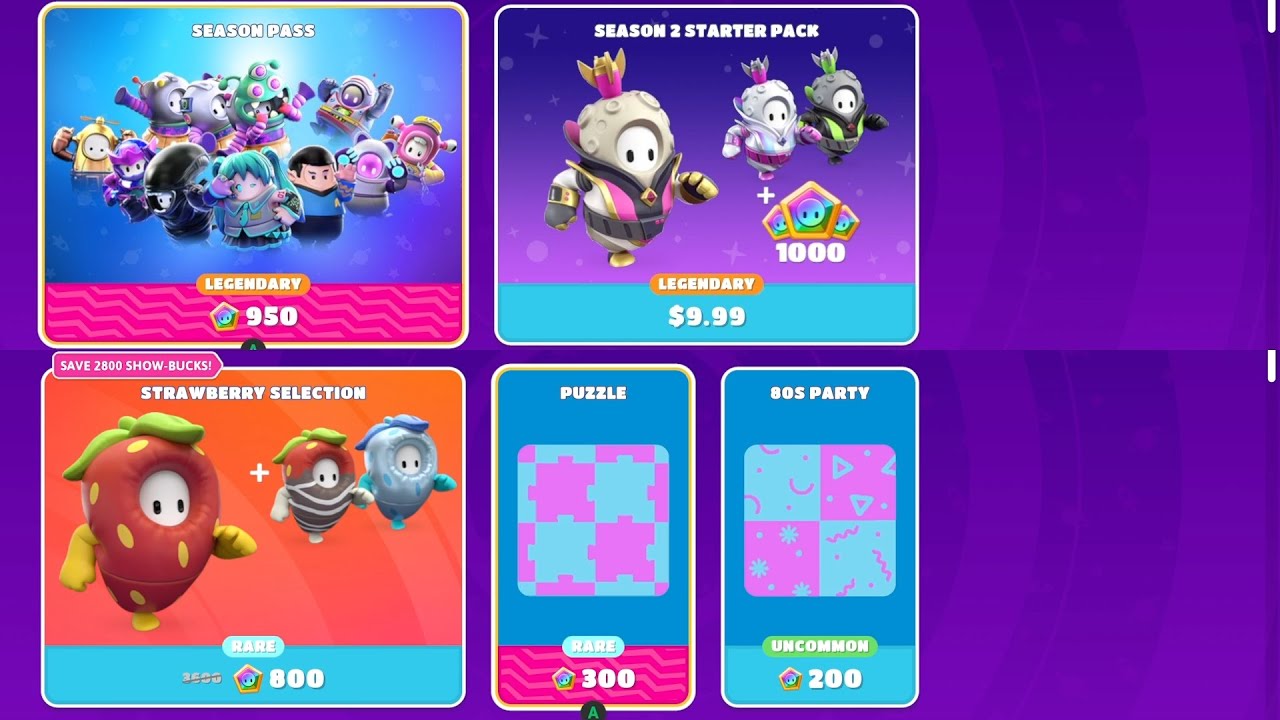 Fall Guys - Daily Item Shop - Sep. 16, 2022 - Season 2 Starter Pack ...