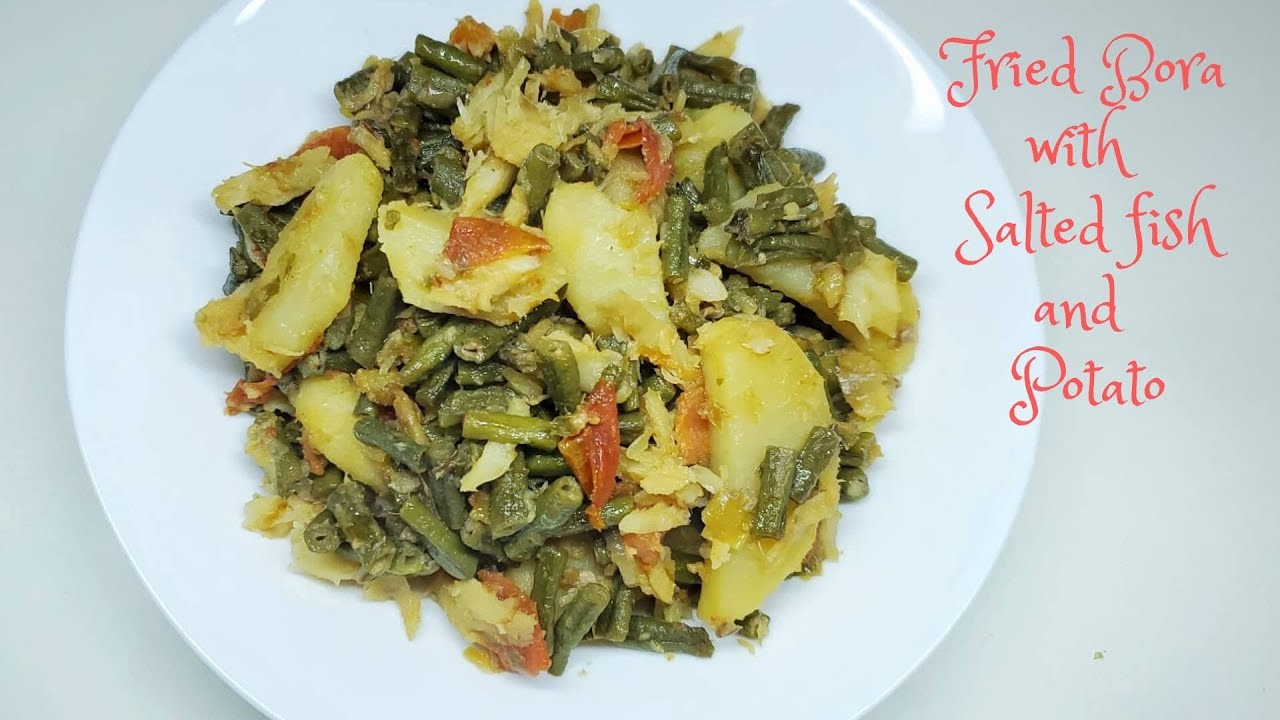 Fried Bora with Saltfish and Aloo , step by step Recipe Video - YouTube