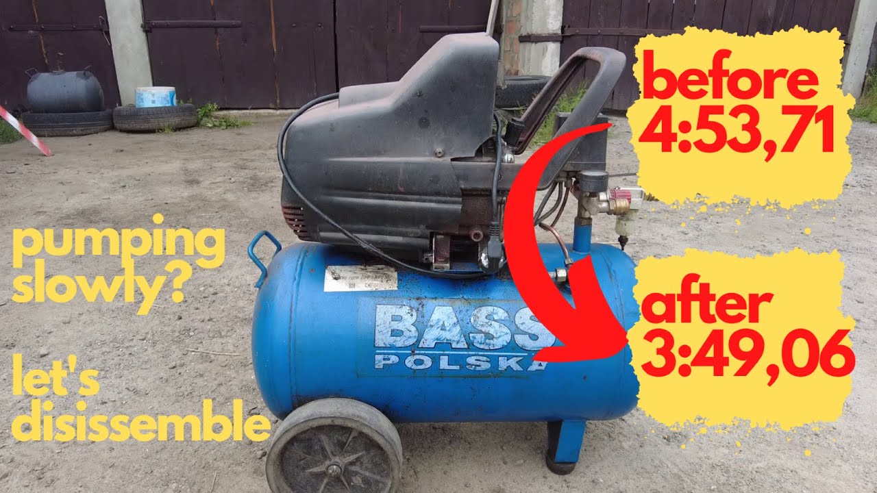 Restoration of a very old rusty air compressor machine - YouTube