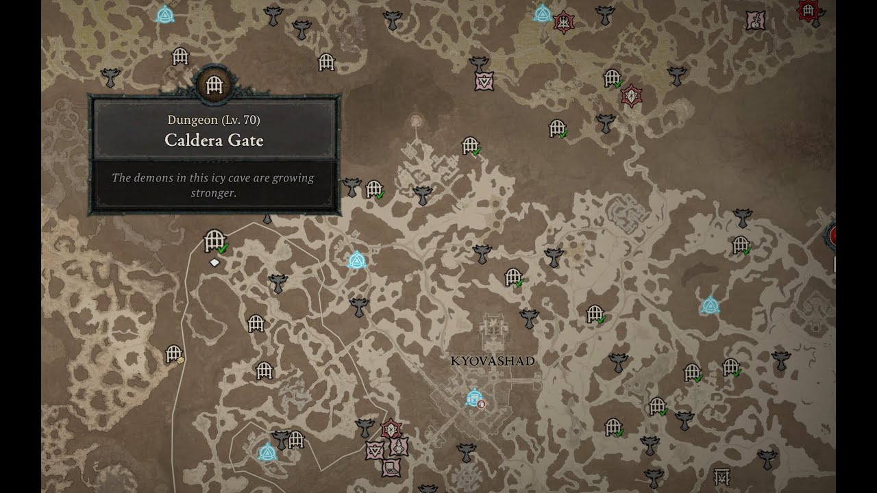 Diablo 4 - D4Tracker - Dungeon: Caldera Gate (Eluding Aspect) - YouTube