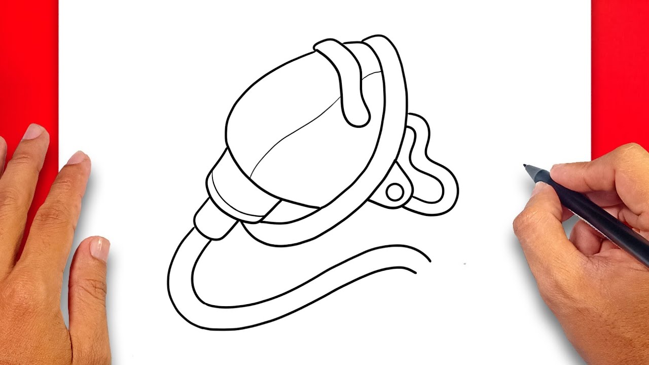 How to draw Oxygen Mask - Medical Supplies Drawing - YouTube