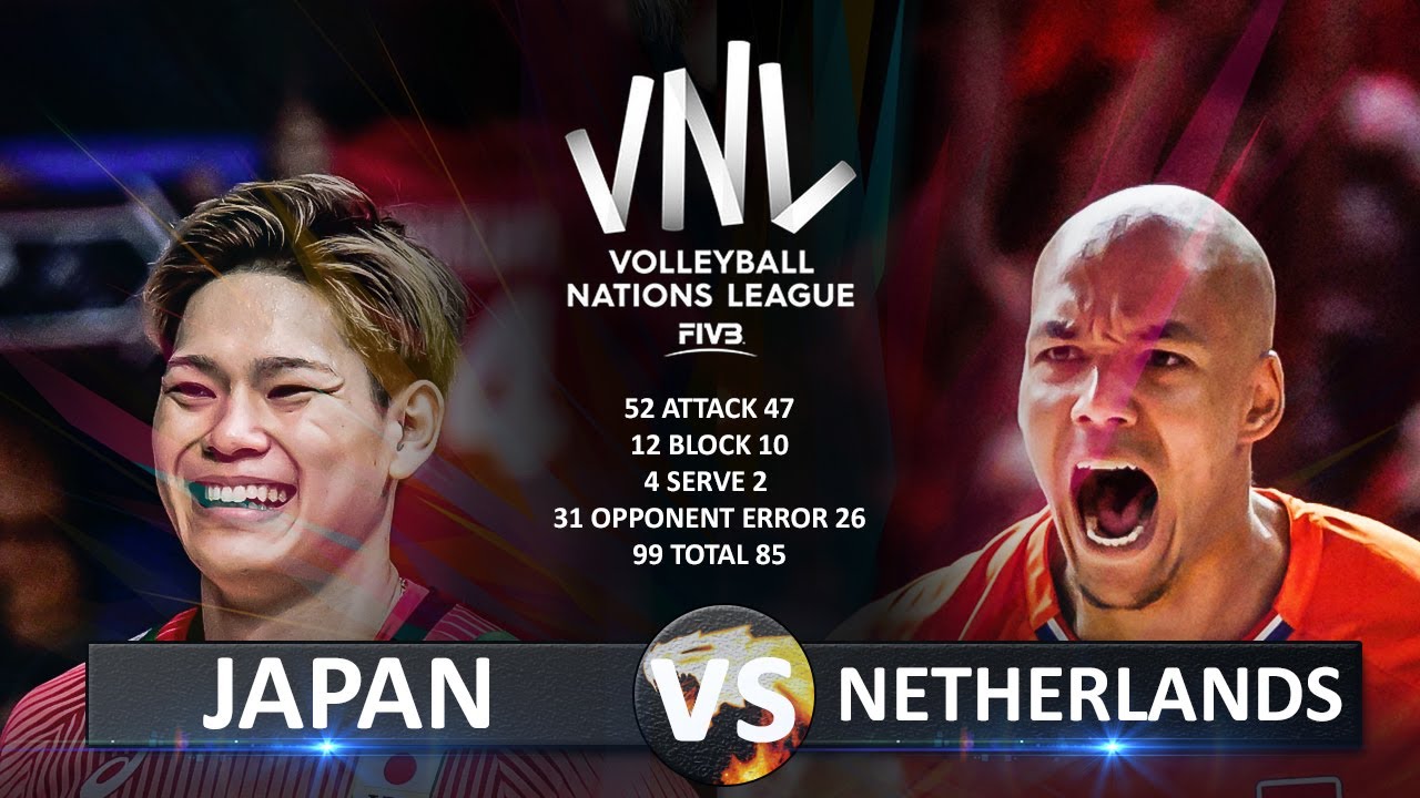 Japan vs Netherlands | Men's VNL 2023 - YouTube