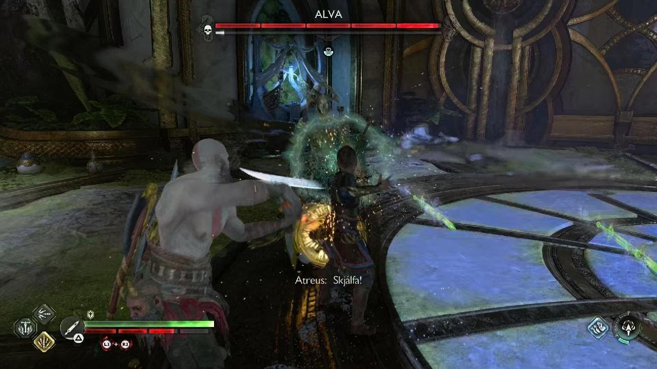 God of War Ragnarök: NG+ Lvl 1 Spartan Challenge Vs. Alva The Light Elf ...