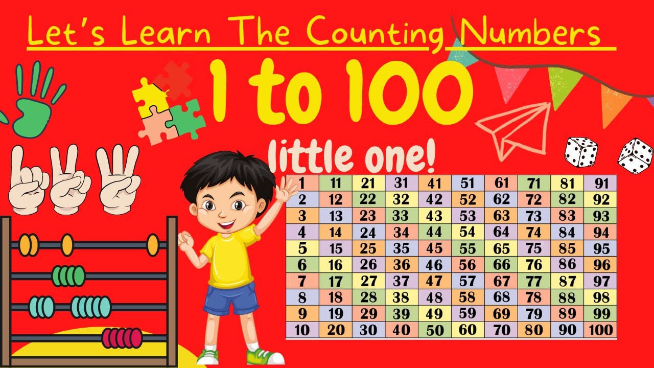 Counting 1 to 100 | Numbers 1 to 100 | Learn counting | Counting for ...