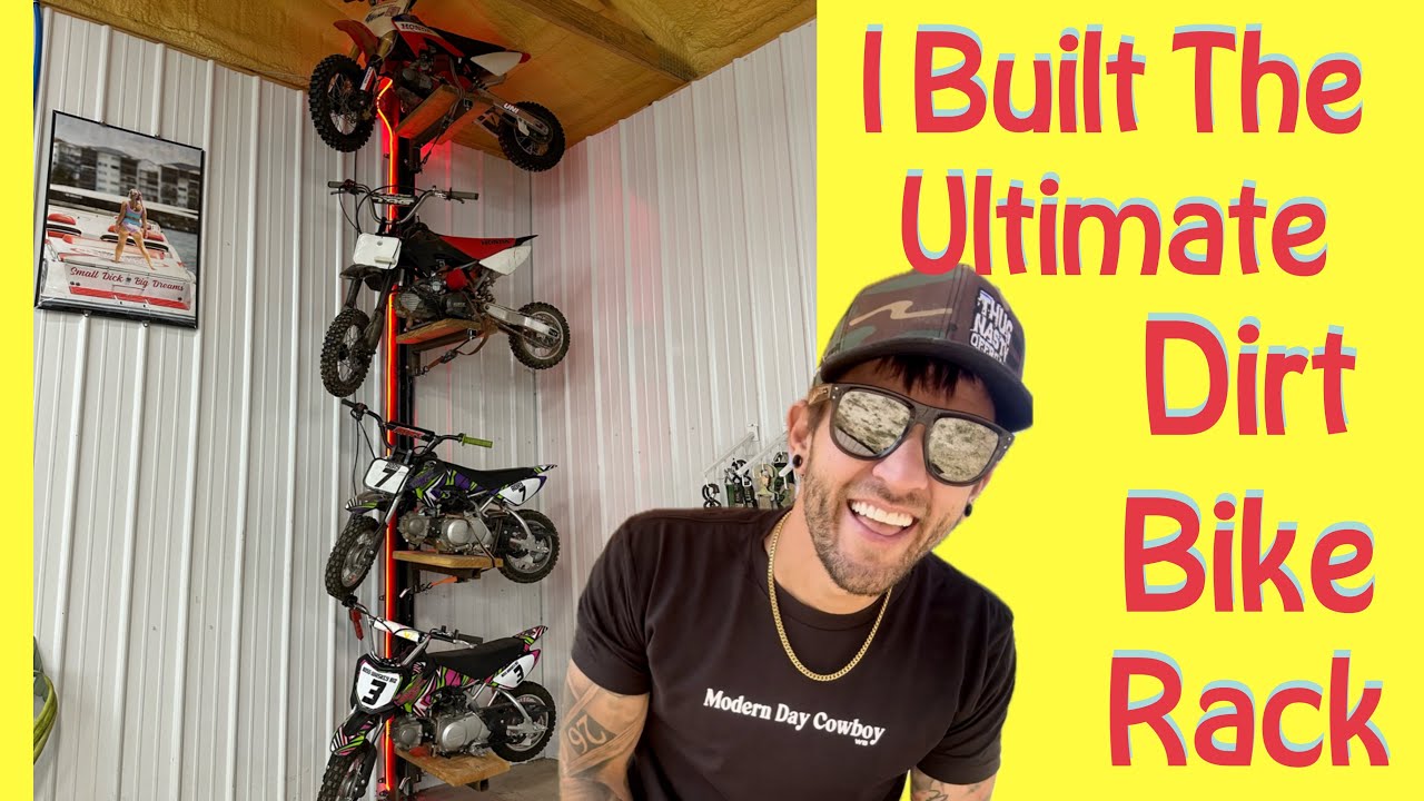 I Built The Ultimate Dirt Bike Rack! - YouTube