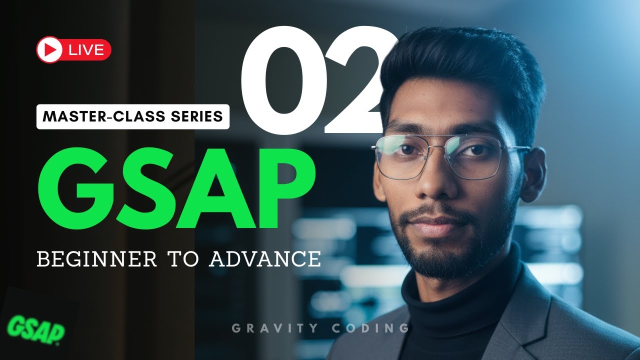 Master GSAP Animation 02 | Gravity Coding is Live 🔴 - YouTube