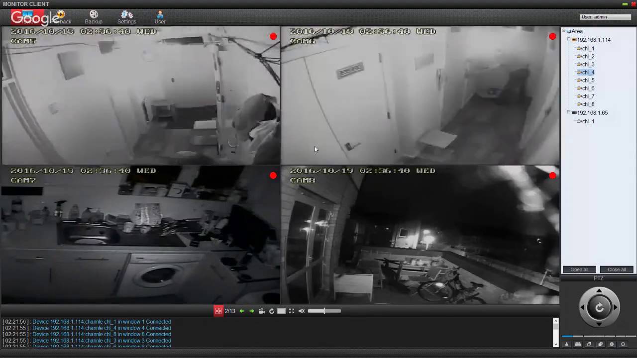 Live Streaming of Hallway and Kitchen and Out Side Cams while i sleep ...