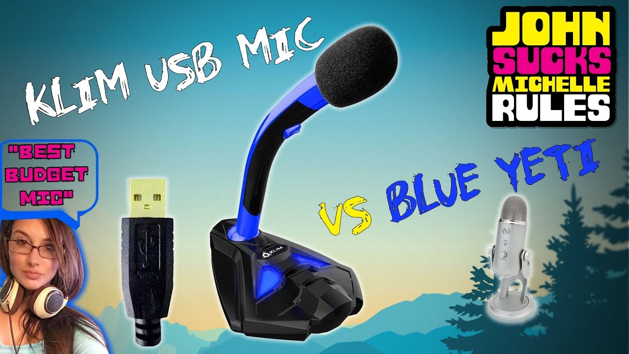 BEST CHEAP BUDGET USB GAMING MIC Under $30? KLIM vs Blue Yeti Audio ...