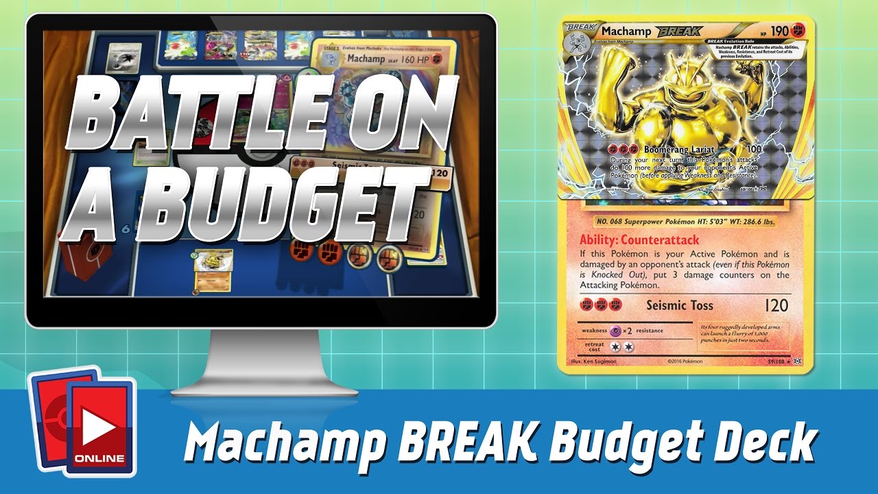Machamp BREAK Deck PTCGO | BATTLE ON A BUDGET - YouTube