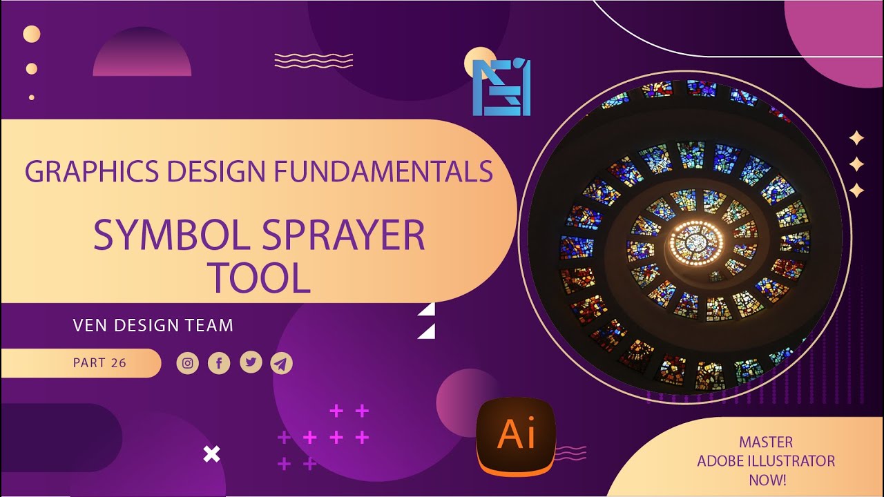 Adobe Illustrator for beginners Episode-26-Symbol Sprayer TOOL|አዶቤ ...