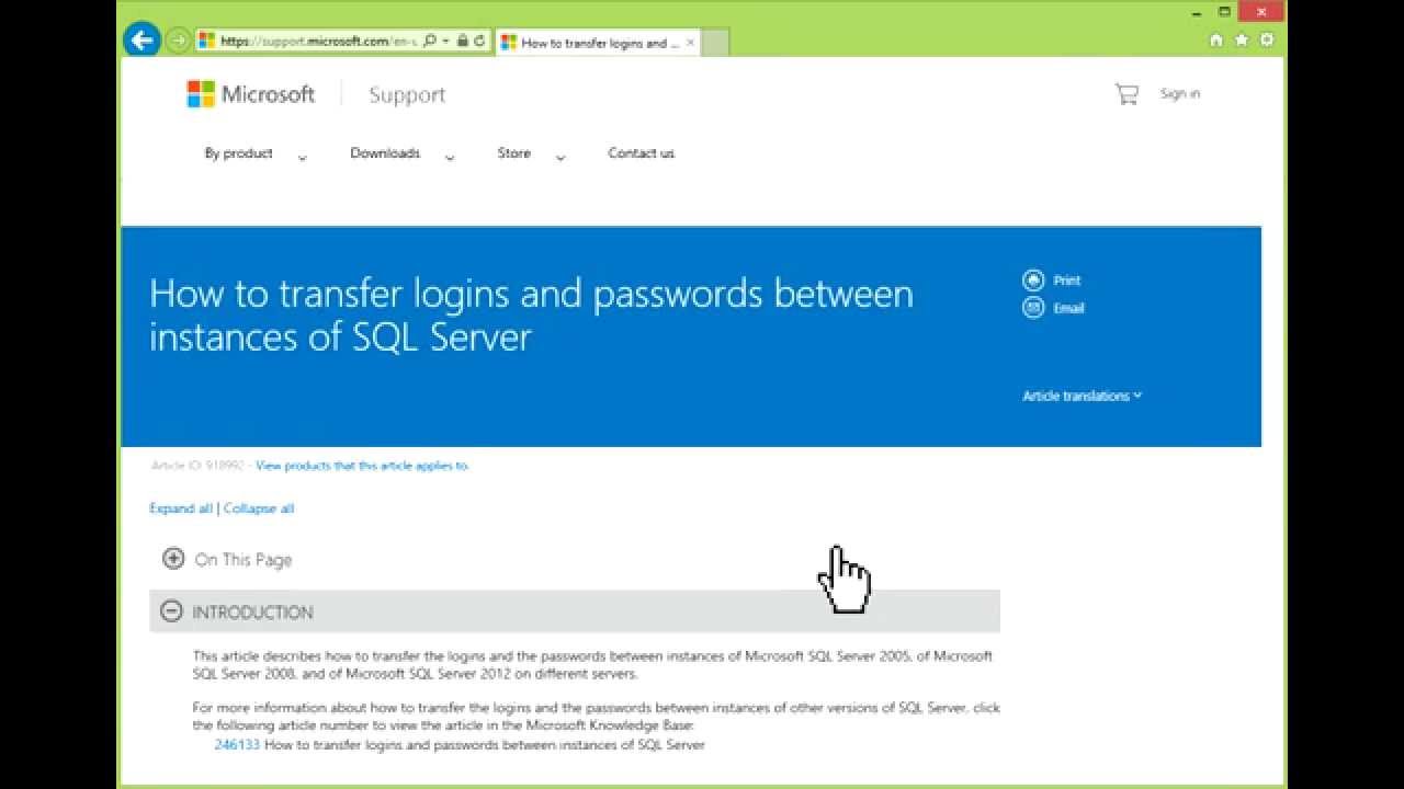 Migrate Logins and Passwords in SQL Server [HD] - YouTube