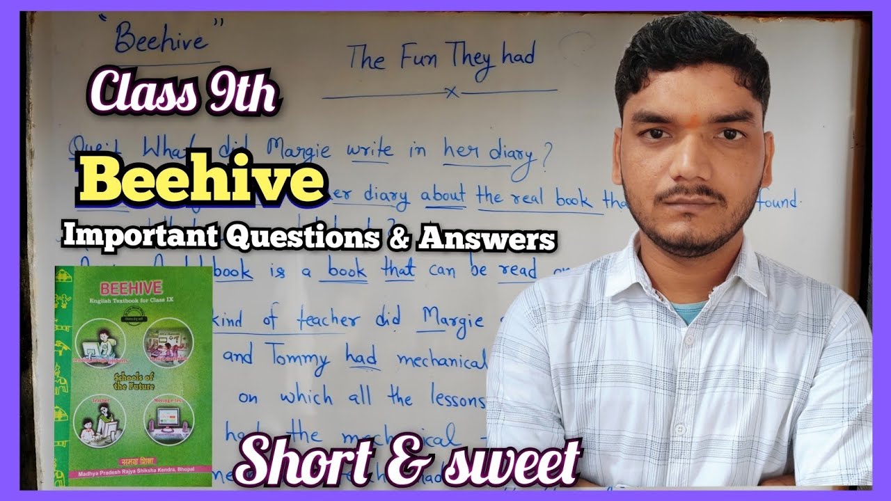 9th class chapter 1 "The Fun They Had" important questions and answers ...