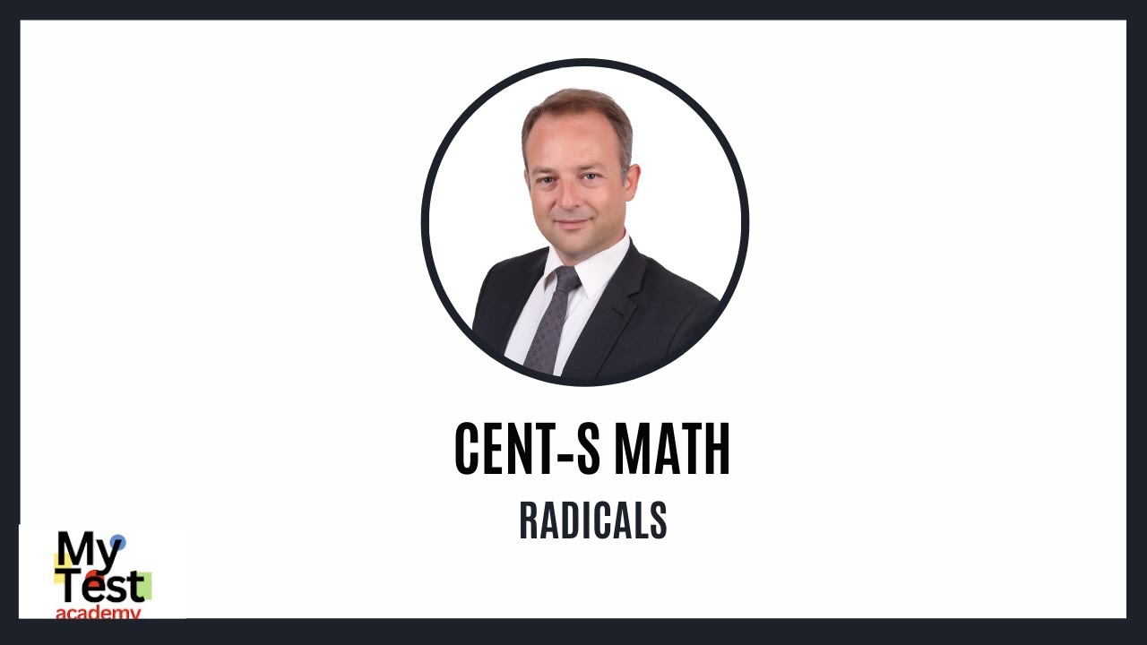 CENT-S Math Exam Sample Question ( Radicals ) - YouTube